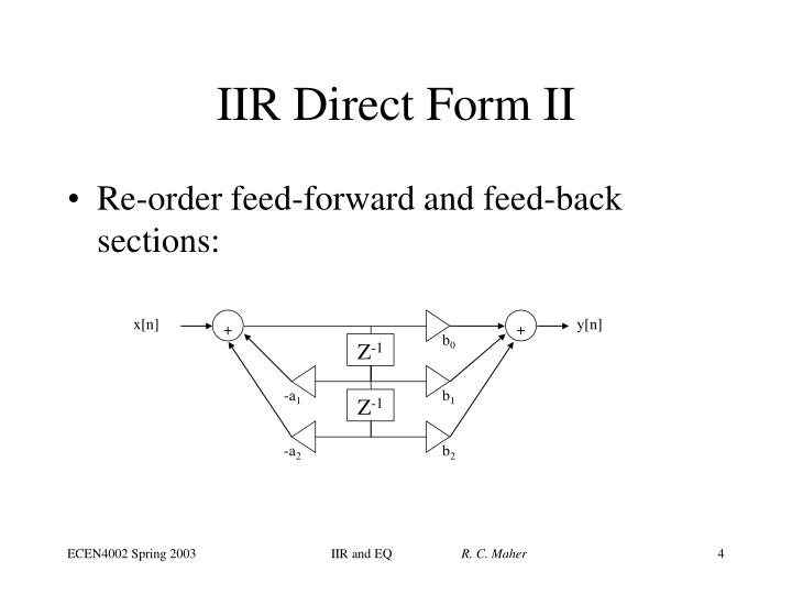 PPT - IIR Filters and Equalizers PowerPoint Presentation - ID:596776