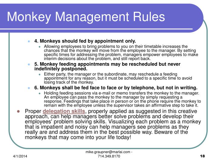 PPT - Monkey Management for Project teams PowerPoint Presentation - ID ...