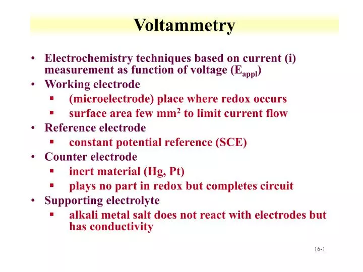 PPT - Voltammetry PowerPoint Presentation, free download - ID:597486