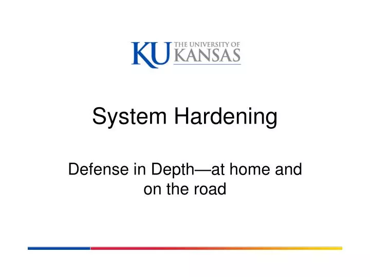 PPT - System Hardening PowerPoint Presentation, free download - ID:59770