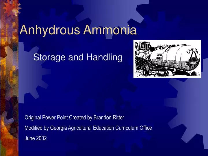 PPT - Anhydrous Ammonia PowerPoint Presentation, free download - ID:598614