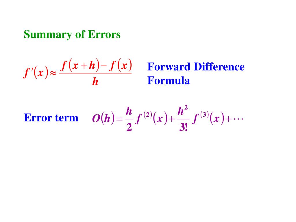 PPT - NUMERICAL DIFFERENTIATION PowerPoint Presentation, free download ... PPT - NUMERICAL DIFFERENTIATION PowerPoint Presentation, free download ...