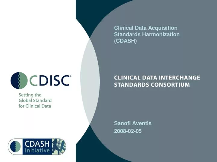 PPT - Clinical Data Acquisition Standards Harmonization (CDASH ...