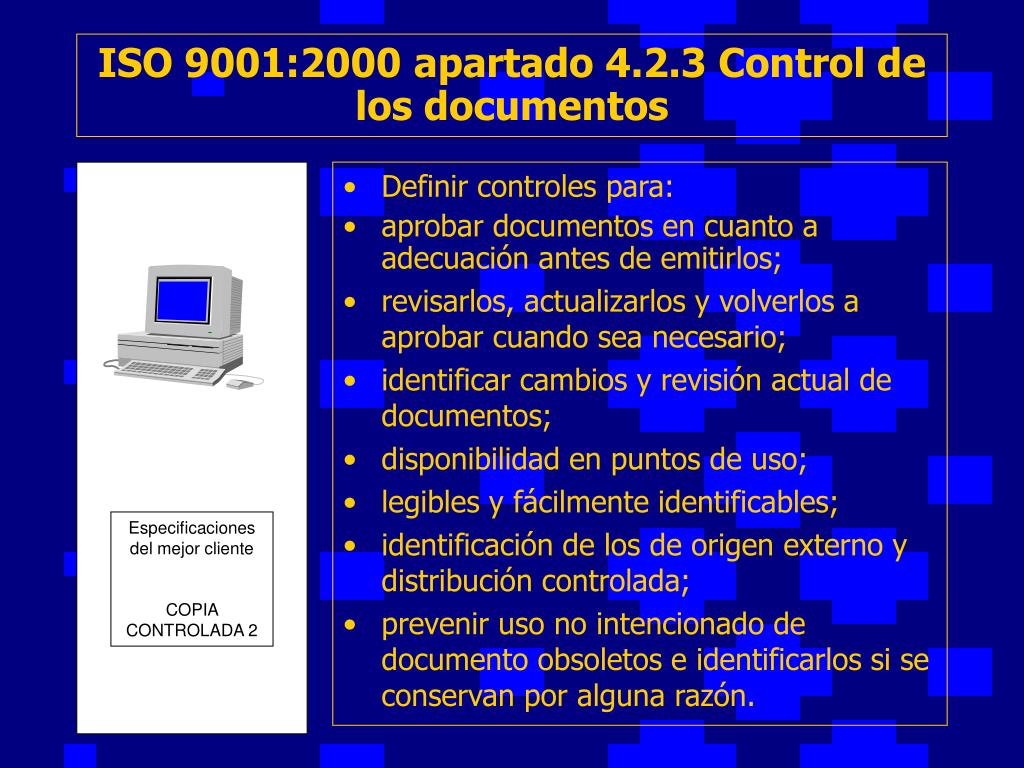 PPT - Elaboración de documentos conforme al Informe Técnico TR 10013:2001 y la norma ISO 9001: ...