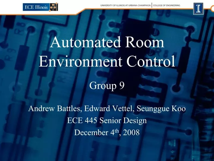 PPT - Automated Room Environment Control PowerPoint Presentation, free ...