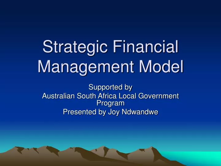 PPT - Strategic Financial Management Model PowerPoint Presentation ...
