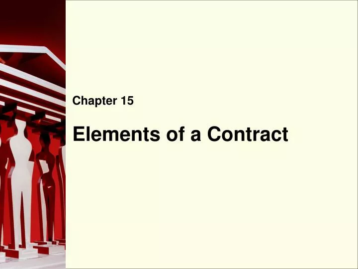 PPT - Elements of a Contract PowerPoint Presentation, free download ...