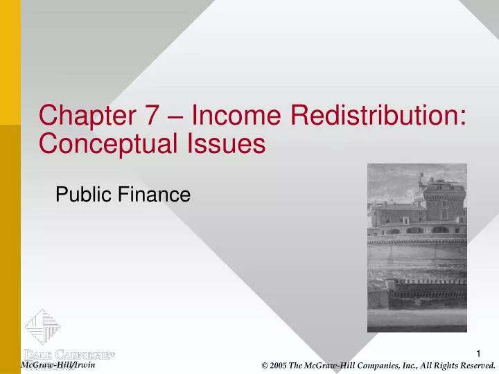 PPT - Chapter 7 – Income Redistribution: Conceptual Issues PowerPoint ...