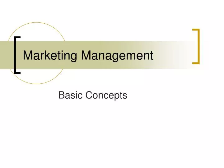 PPT - Marketing Management PowerPoint Presentation, free download - ID ...
