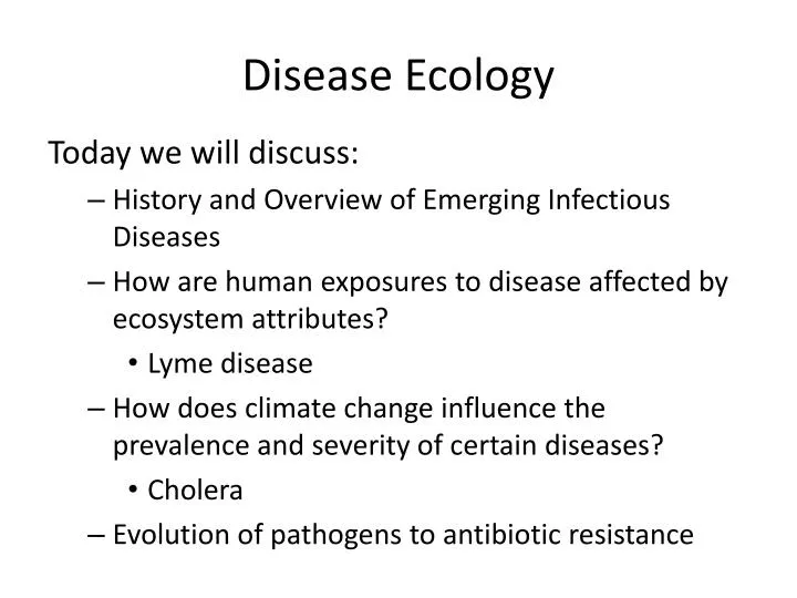 PPT - Disease Ecology PowerPoint Presentation, free download - ID:604194