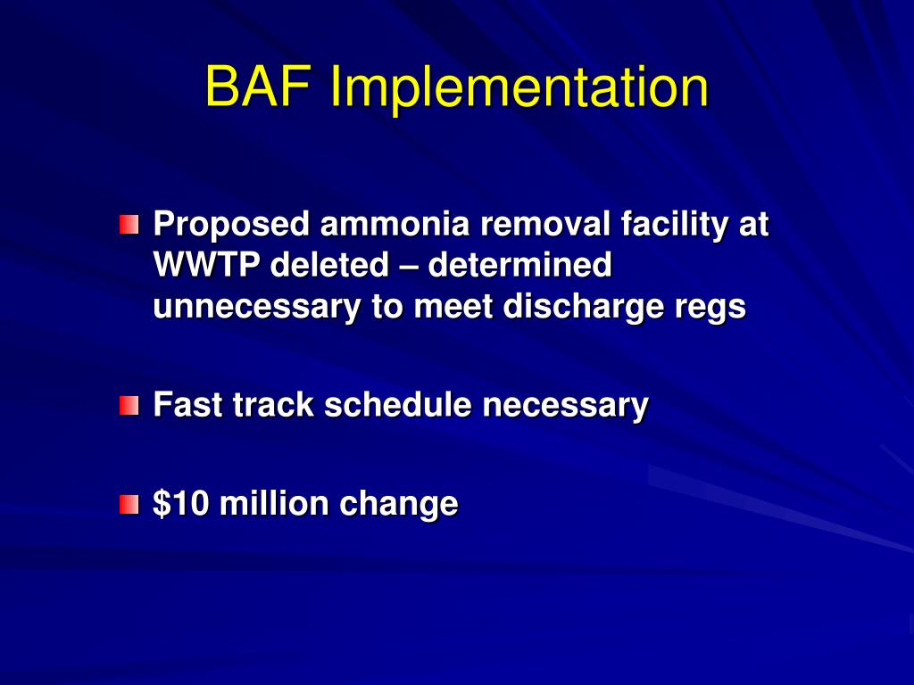 PPT - Biological Aerated Filtration (BAF) at the Denver Water Recycling ...