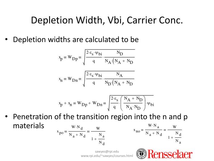PPT - ECSE-6230 Semiconductor Devices and Models I Lecture 8 PowerPoint ...