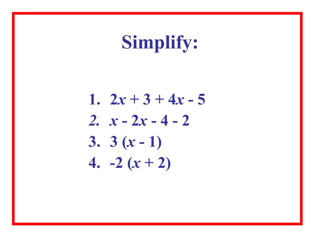 PPT - Expanding and Simplifying Algebraic Expressions PowerPoint ... PPT - Expanding and Simplifying Algebraic Expressions PowerPoint ...
