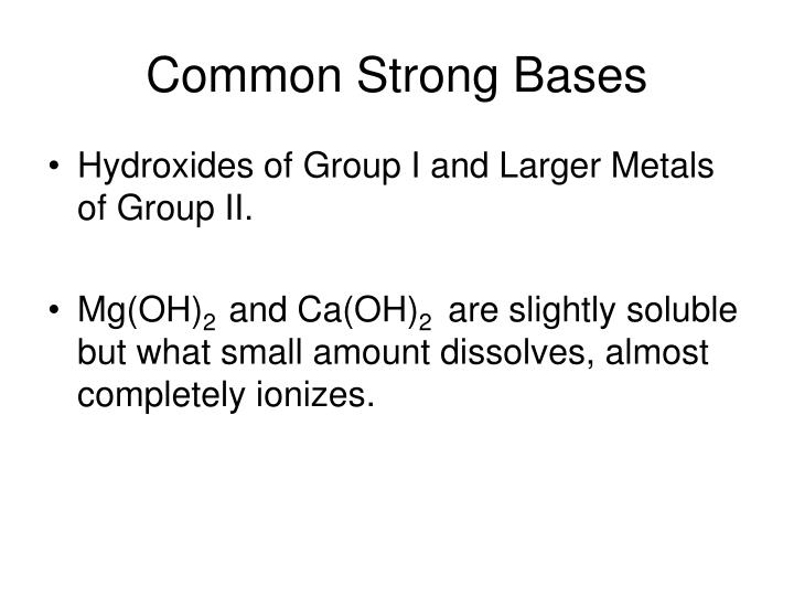 PPT - -Ionization Constants of Acids and Bases -Strengths of Acids and ...