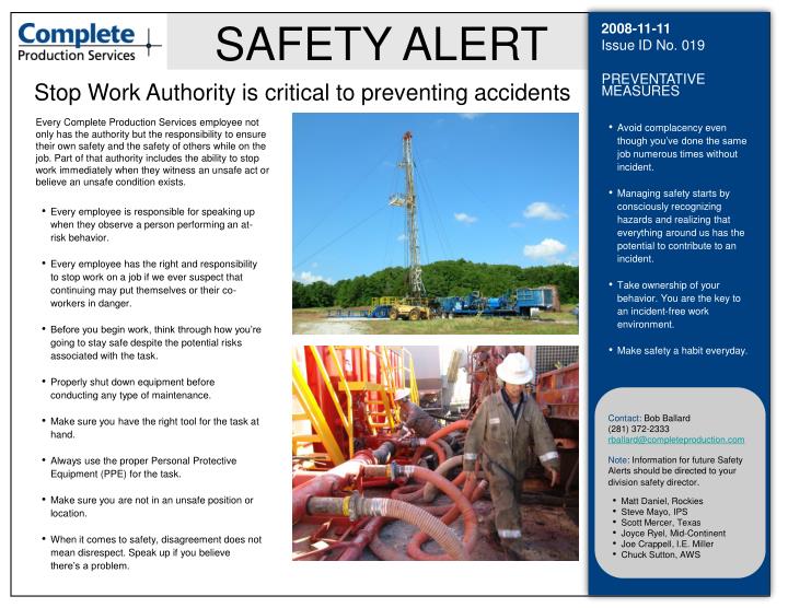PPT - SAFETY ALERT PowerPoint Presentation, free download - ID:607267
