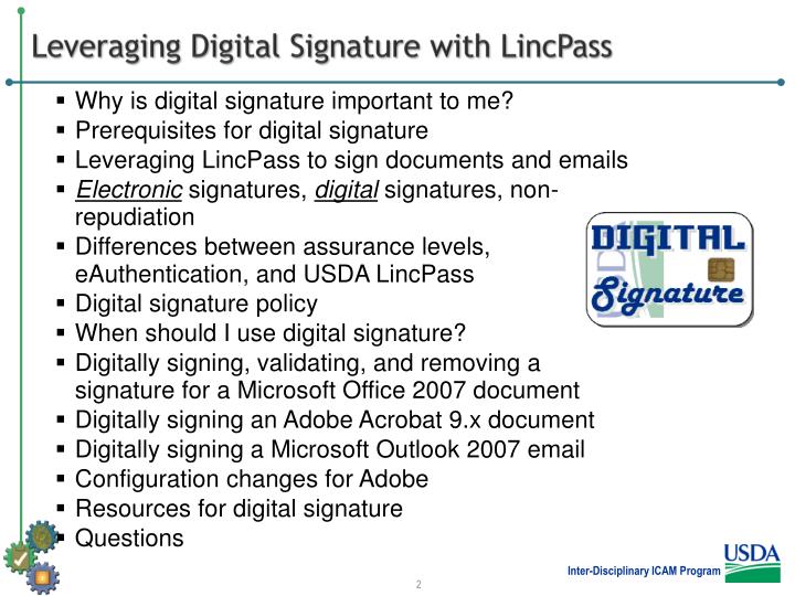 PPT - Leveraging Digital Signature with LincPass PowerPoint ...