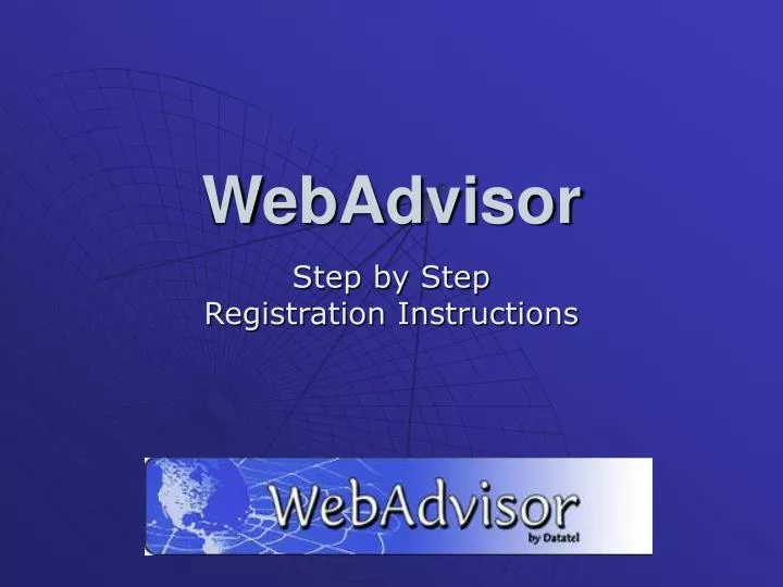 PPT - WebAdvisor PowerPoint Presentation, free download - ID:608486