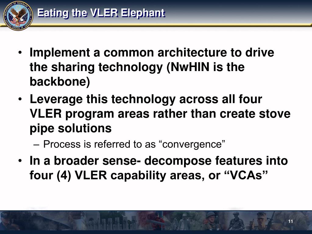 PPT - Virtual Lifetime Electronic Record (VLER) AFCEA Luncheon ...