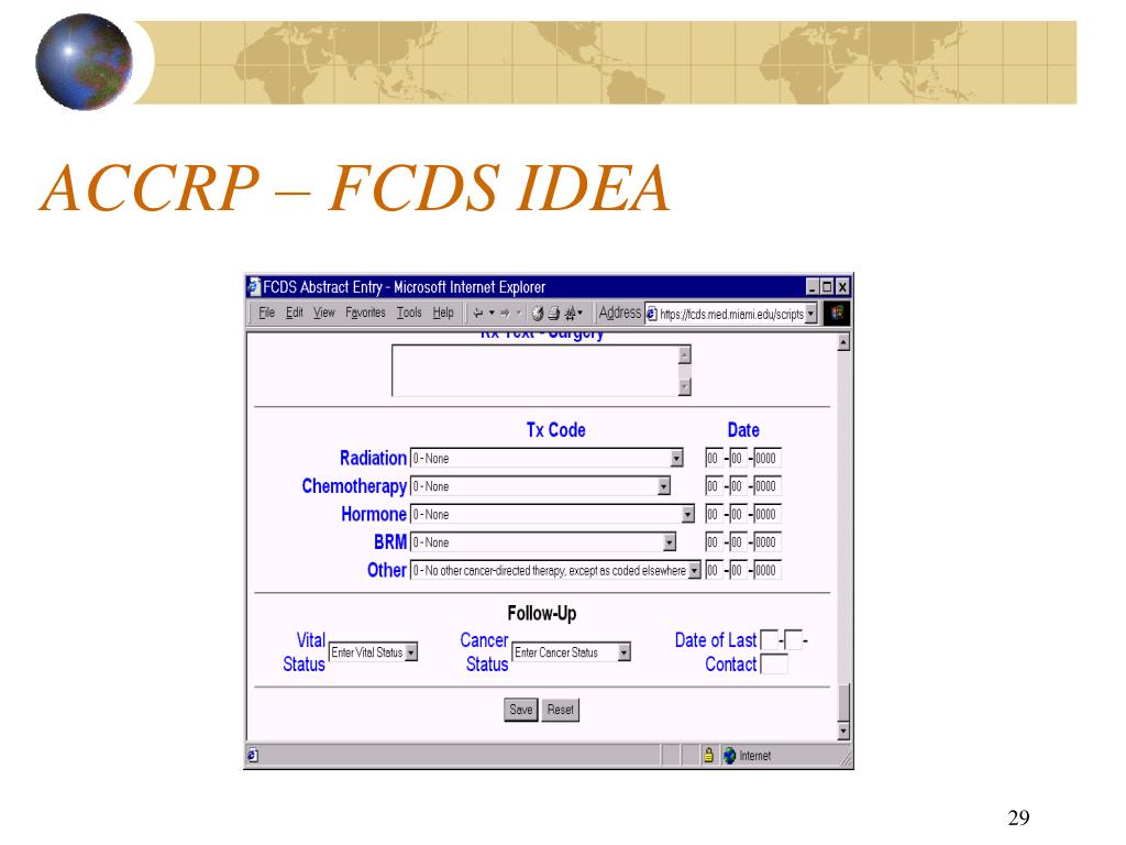PPT - Florida Ambulatory Care Centers Cancer Reporting Program 2002 ...