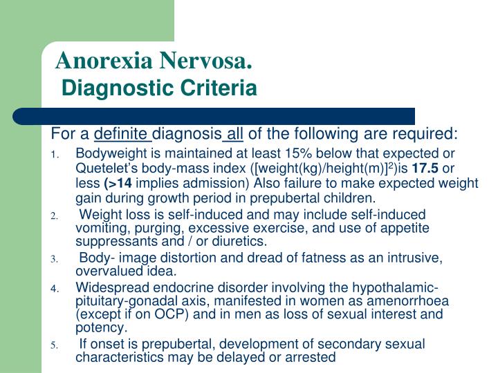 PPT - Eating Disorders: Anorexia Nervosa & Bulimia Nervosa PowerPoint ...