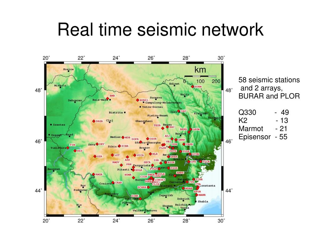 PPT - Romanian Seismic Network: Real-Time Monitoring and Shakemap ...