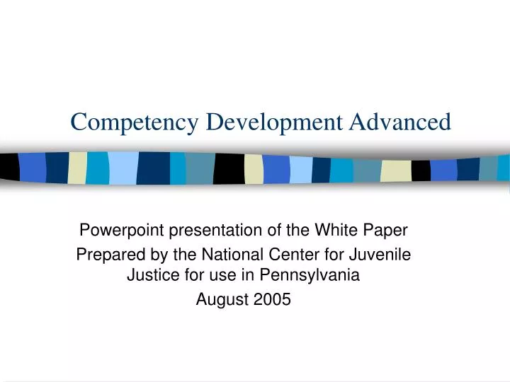 PPT - Competency Development Advanced PowerPoint Presentation, free ...
