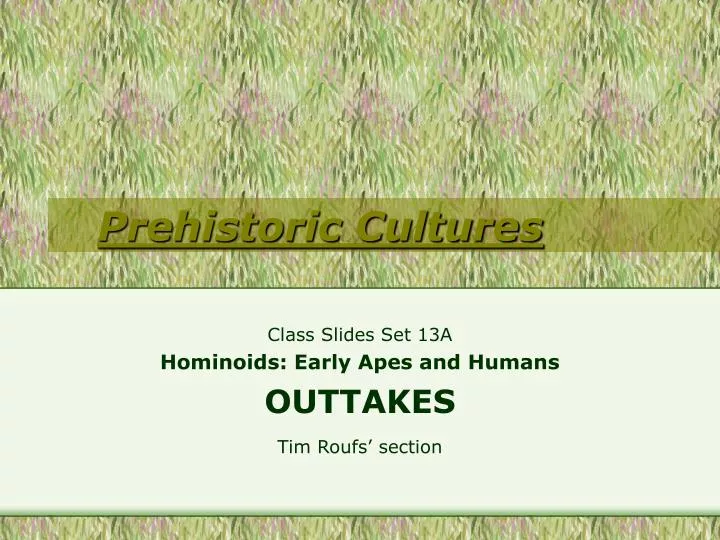 PPT - Prehistoric Cultures PowerPoint Presentation, free download - ID ...
