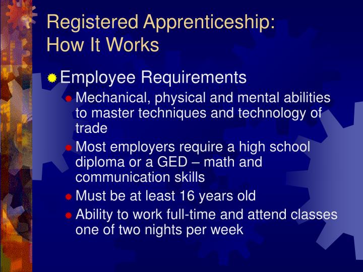 PPT - Registered Apprenticeship PowerPoint Presentation - ID:610914
