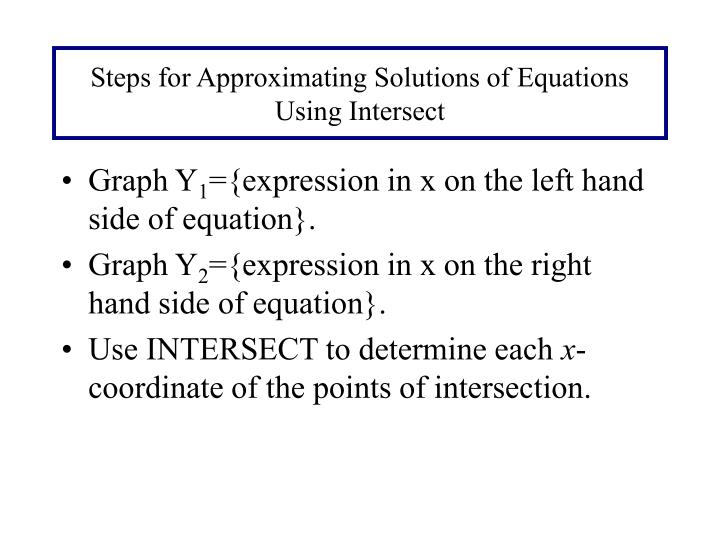 PPT - 1.3 Solving Equations Using a Graphing Utility; Solving Linear and Quadratic Equations ...