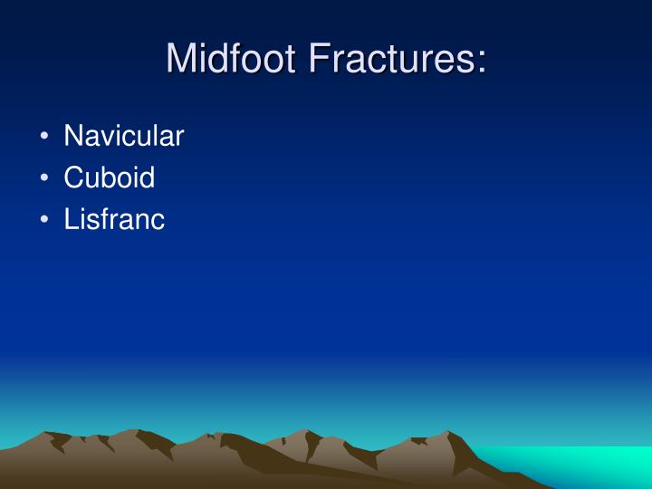 PPT - Foot and Ankle Fractures PowerPoint Presentation - ID:611999