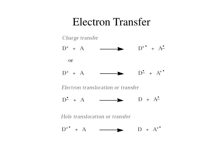 PPT - Energy and Electron Transfer PowerPoint Presentation - ID:612094