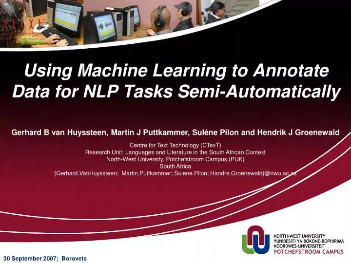 Ppt Using Machine Learning To Annotate Data For Nlp Tasks Semi Automatically Powerpoint 5099