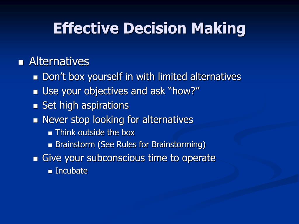 PPT - Effective Decision Making PowerPoint Presentation, free download ... PPT - Effective Decision Making PowerPoint Presentation, free download ...