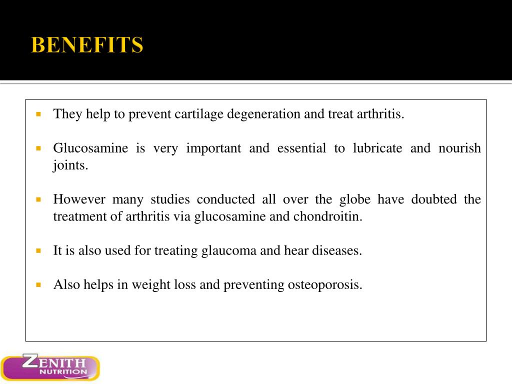 Ppt Zenith Nutrition Glucosamine And Chondroitin Powerpoint
