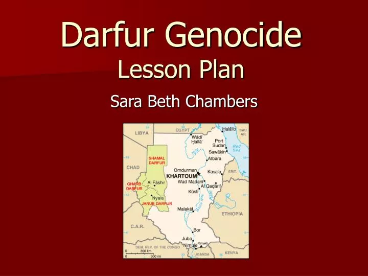 PPT - Darfur Genocide Lesson Plan PowerPoint Presentation, free download - ID:612332