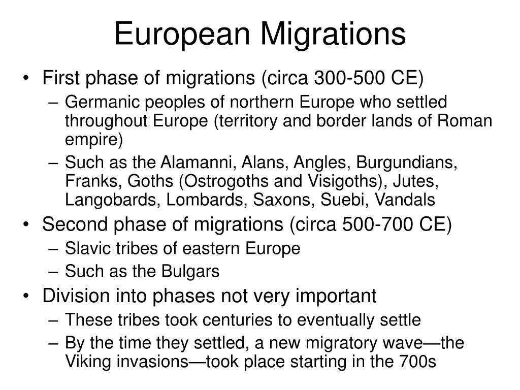PPT - The Barbarian Invasions: The Migration Period in Europe, 300-700 ...