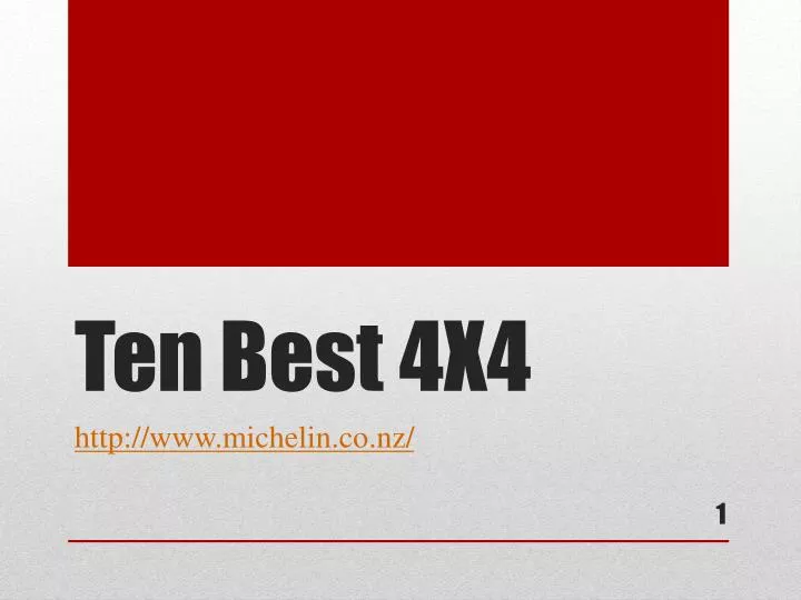 PPT - The Best 4x4 PowerPoint Presentation, free download - ID:612795