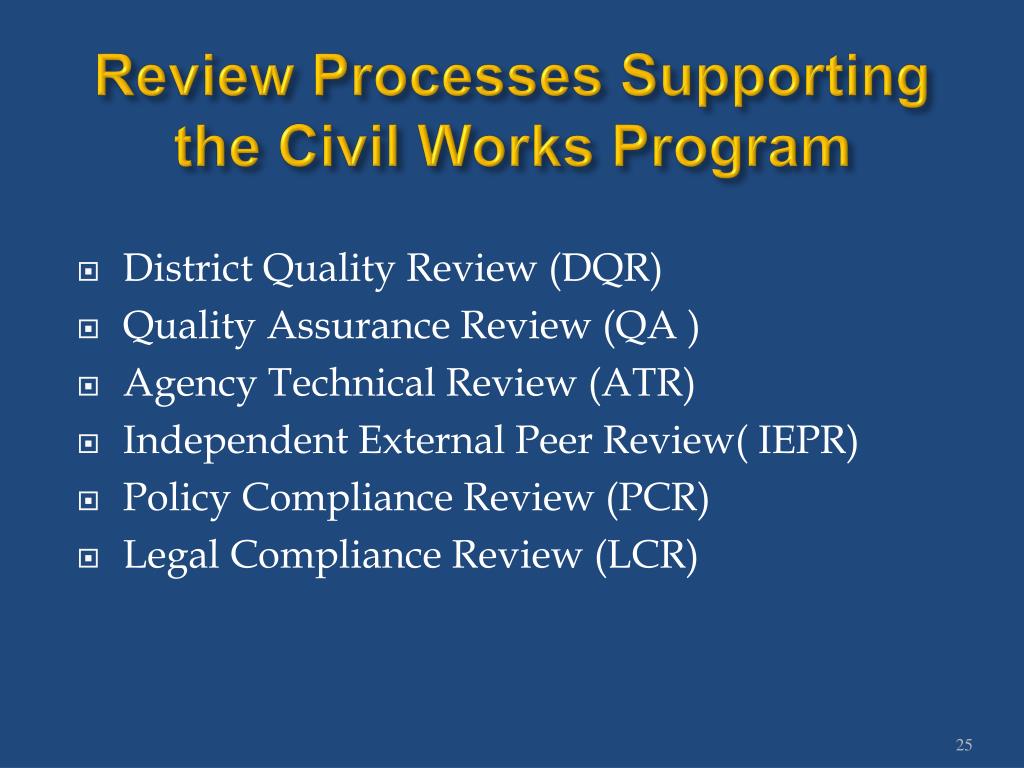 PPT - The Environmental Role at VARIOUS STAGES OF THE CIVIL WORKS ...
