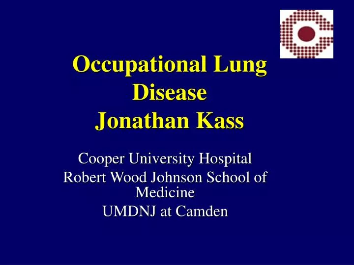 PPT - Occupational Lung Disease Jonathan Kass PowerPoint Presentation ...