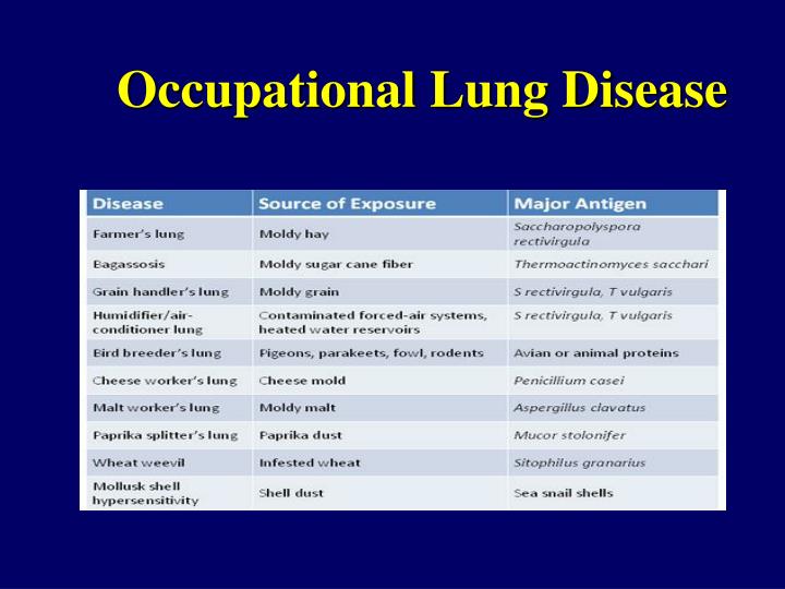 PPT - Occupational Lung Disease Jonathan Kass PowerPoint Presentation ...
