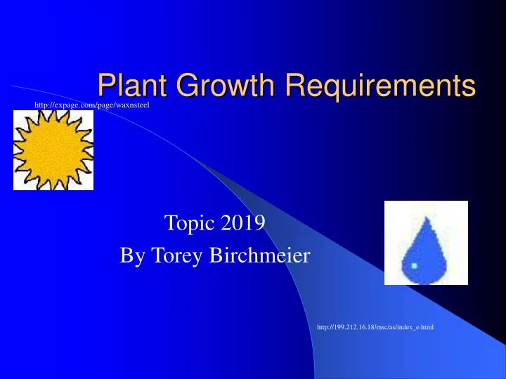 PPT - Plant Growth Requirements PowerPoint Presentation, free download ...