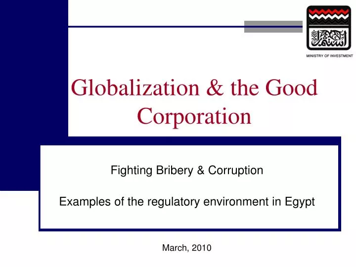 PPT - Globalization & the Good Corporation PowerPoint Presentation - ID ...