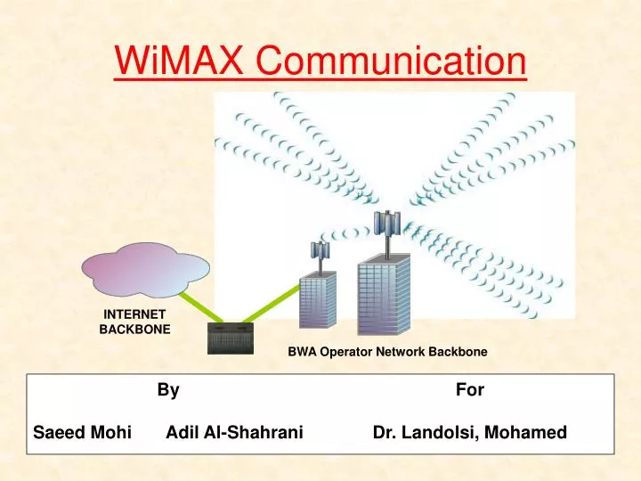 PPT - WiMAX Communication PowerPoint Presentation, free download - ID ...