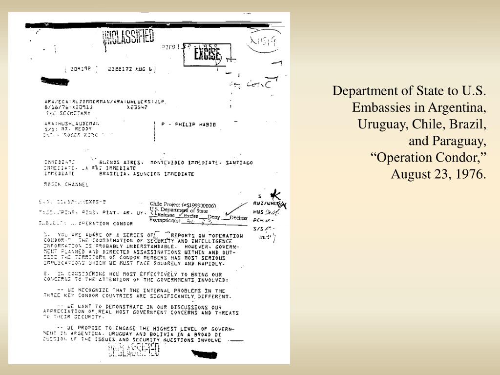 PPT - Operation Condor Declassified: A Case Study in International ...