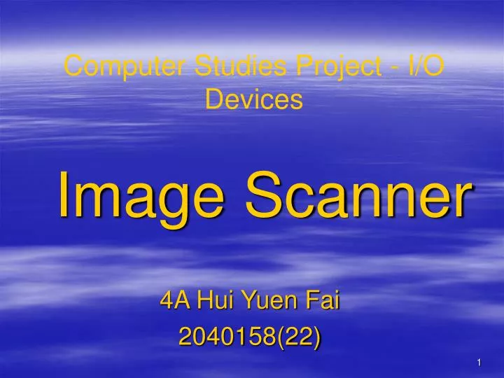 PPT - Image Scanner PowerPoint Presentation, free download - ID:61753