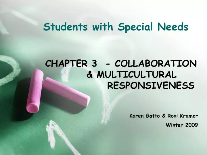 PPT - Students with Special Needs PowerPoint Presentation, free ...