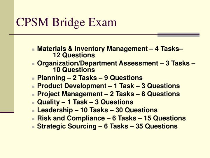 PPT - ISM’s Certified Professional in Supply Management (CPSM ...