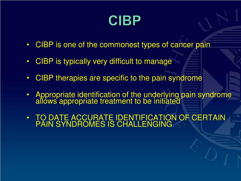 PPT - Verbal Descriptors of Cancer Induced Bone Pain (CIBP) PowerPoint ...