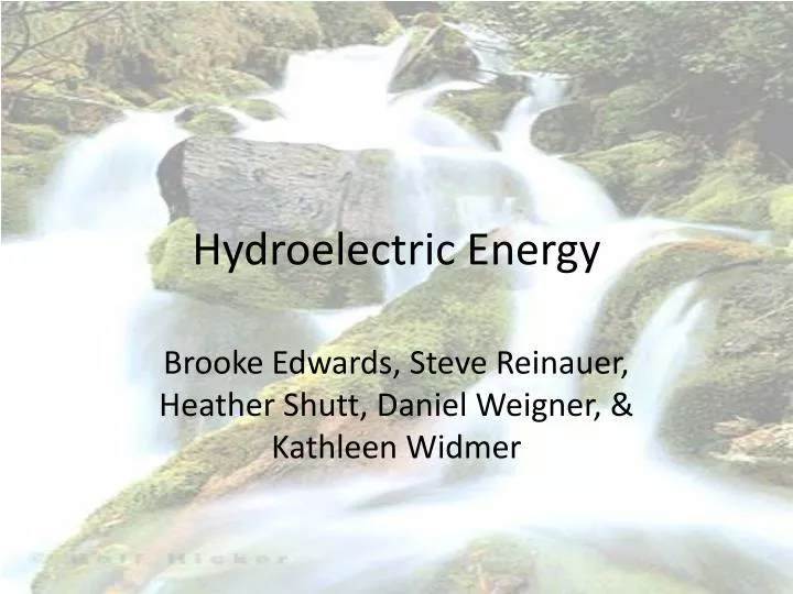 PPT - Hydroelectric Energy PowerPoint Presentation, free download - ID ...