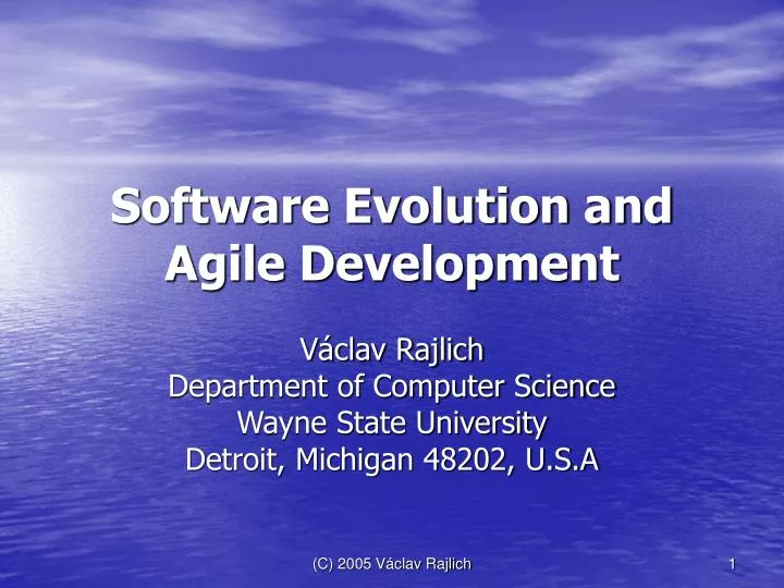 Ppt Software Evolution And Agile Development Powerpoint Presentation Id 620410